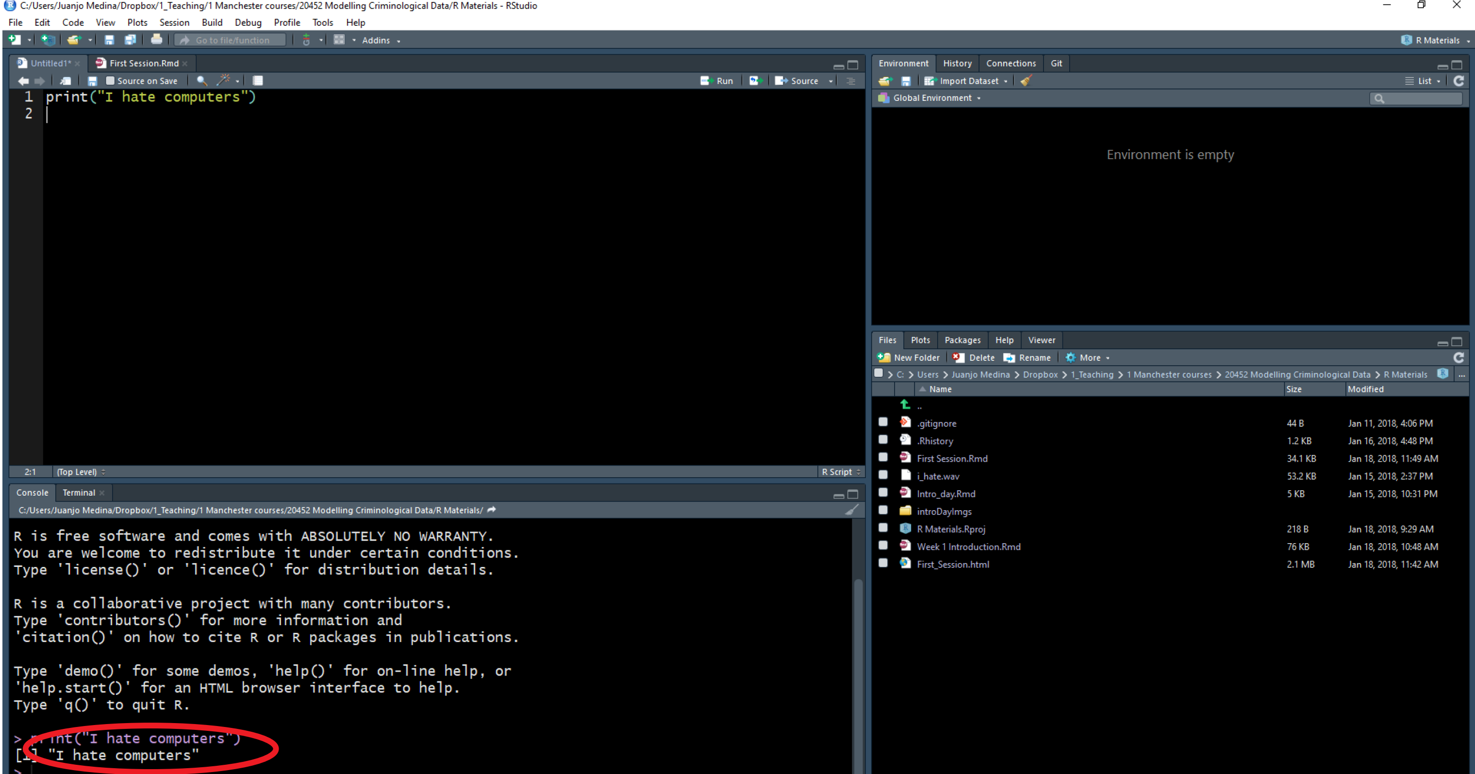 Chapter 14 Appendix: A quick intro to R and RStudio | Crime Mapping and ...